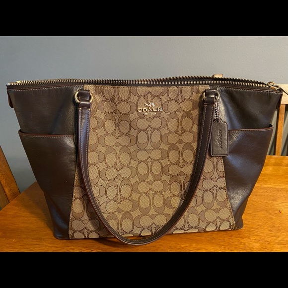 Coach | Bags | Coach Ava Tote Signature Canvas Leather F3723 | Poshmark